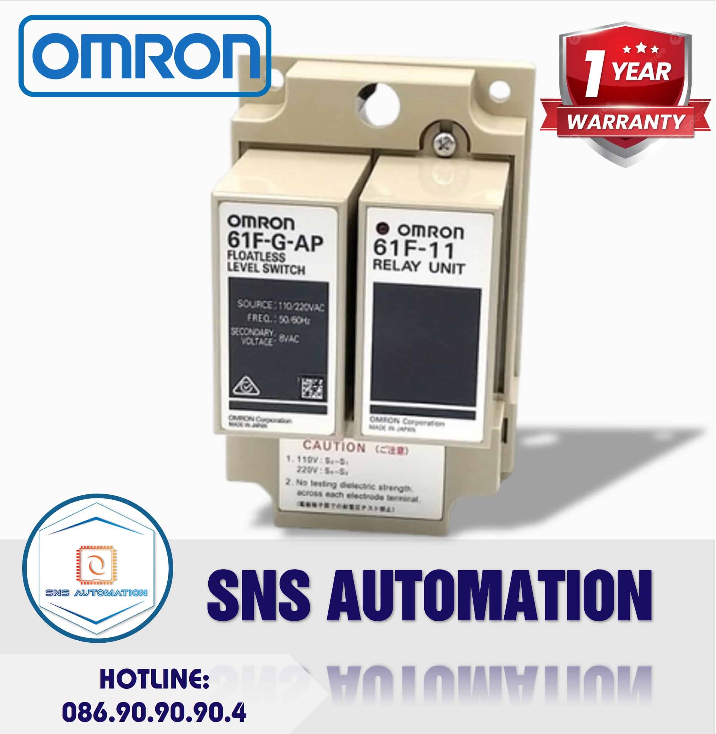 61F-G-AP AC110/220 Bộ điều khiển mực nước Omron 61F-G-AP