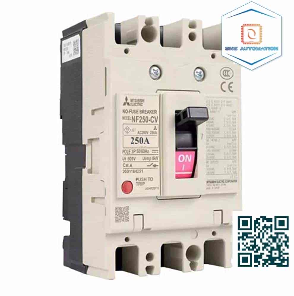 NF250-CV 3P 250A - Aptomat Mitsubishi MCCB 3 pha 250A
