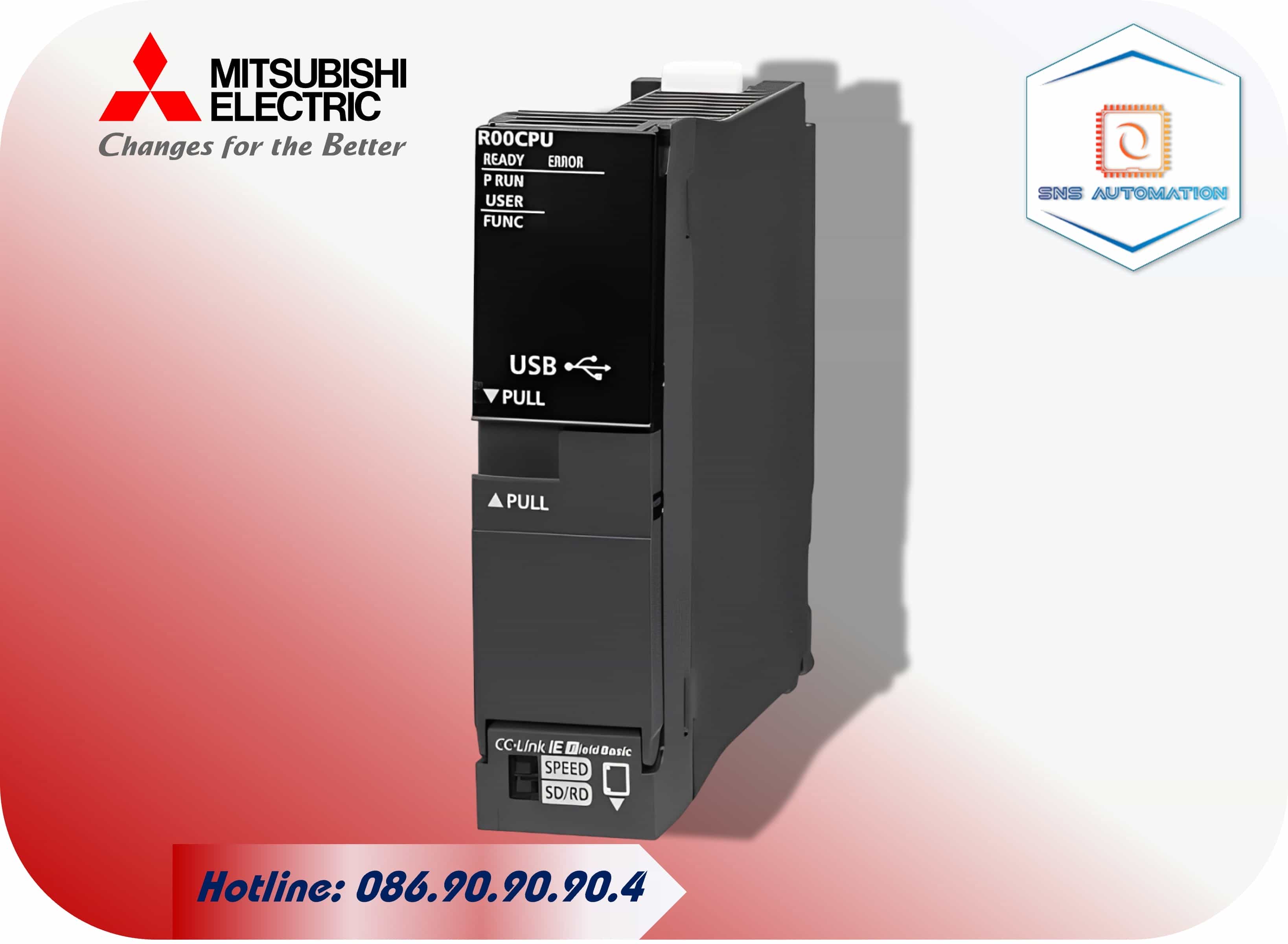 R00CPU - Mô đun CPU PLC R Mitsubishi 10K bước lệnh.